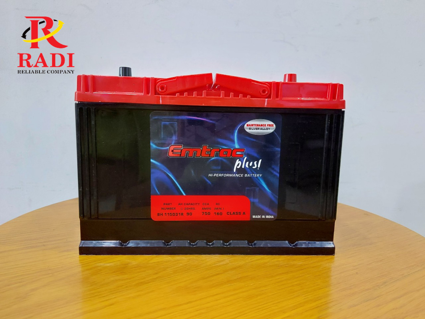 Ắc quy EMTRAC PLUS BH115D31R (12V - 90Ah) chính hãng